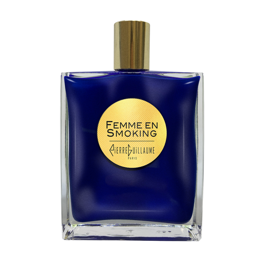Fragrance Femme en Smoking, floral, woody spicy, black calla, iris, honey